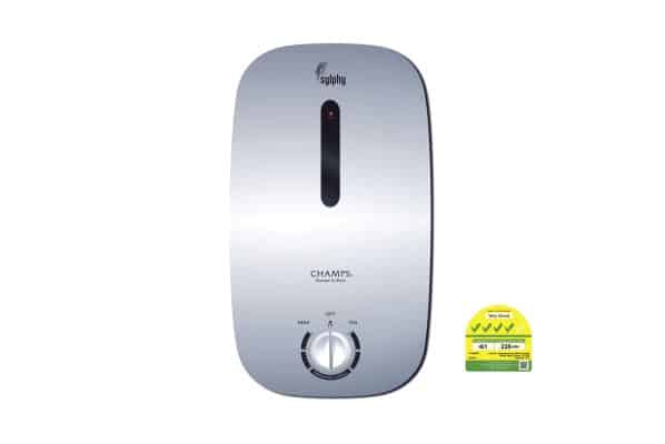 Sylphy Instant Water Heater with Rain Shower Set - Champs